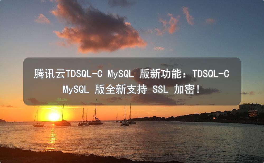 腾讯云TDSQL-C MySQL 版新功能：支持 SSL 加密 - 阿狸测试